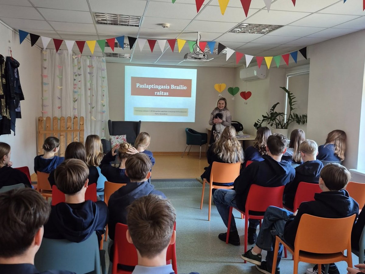 Paslaptingas Brailio raštas | Klaipėdos r. savivaldybės J. Lankučio ...